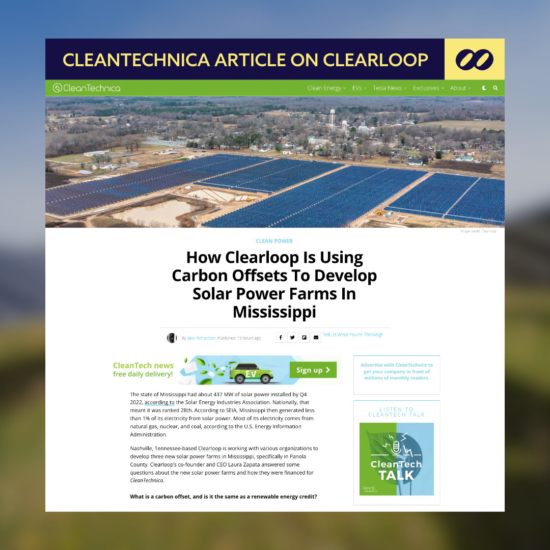 How Clearloop Is Using Carbon Offsets To Develop Solar Power Farms In Mississippi [CleanTechnica ...